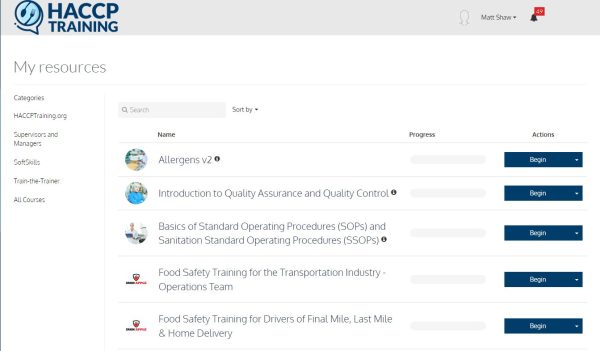 HACCPTraining.org | Online HACCP Certification